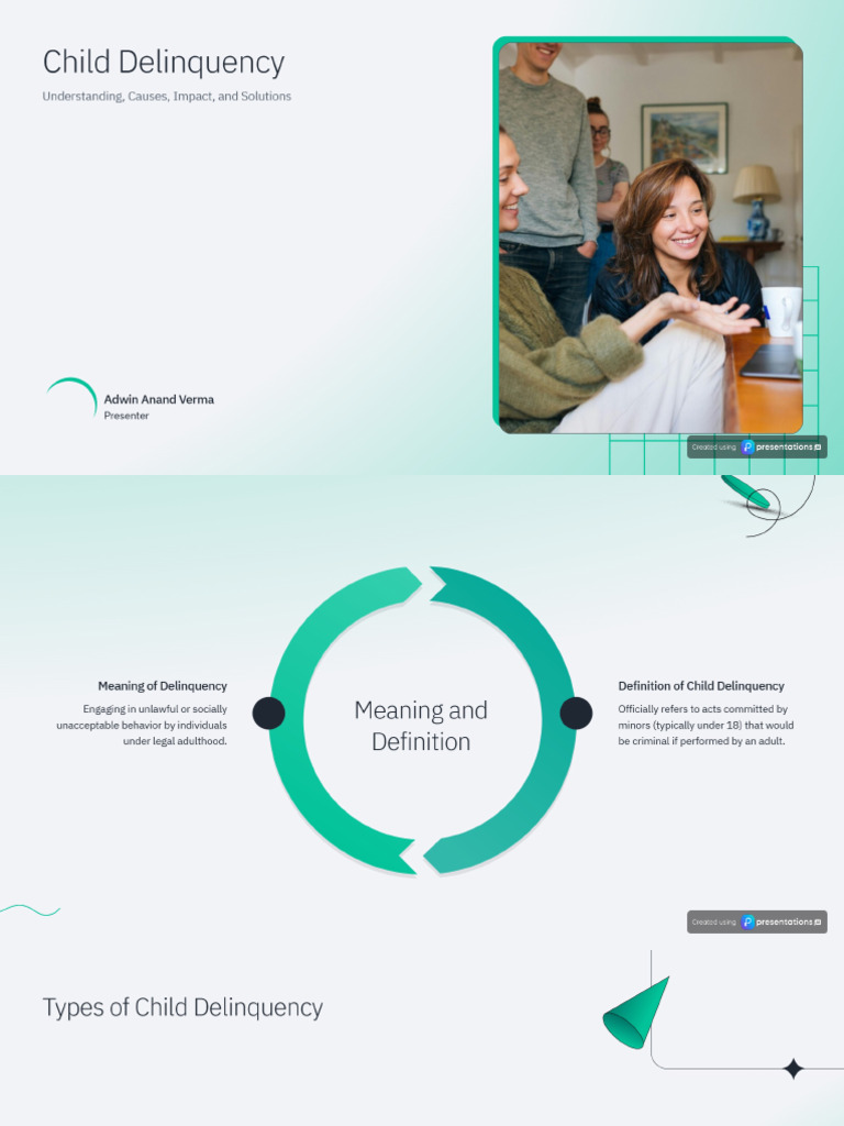 Child Delinquency - Understanding, Causes, Impact, and Solutions | PDF