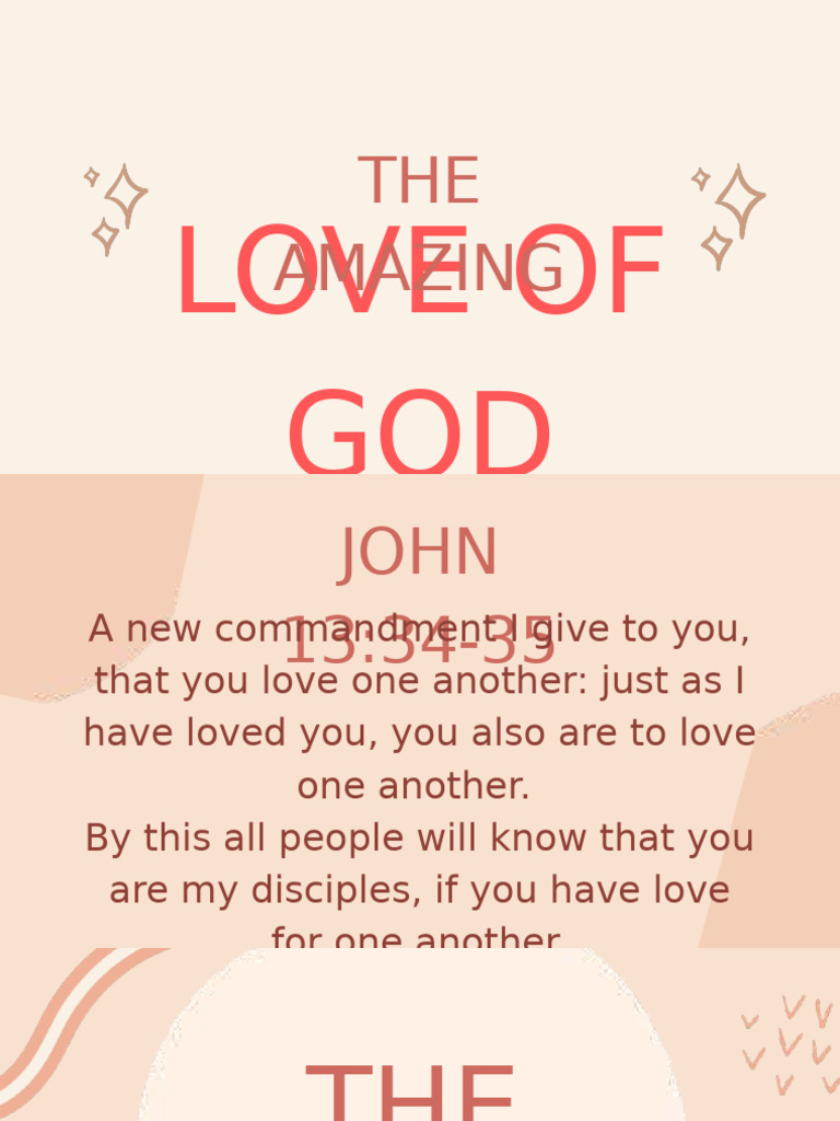 The Amazing Love of God | PDF