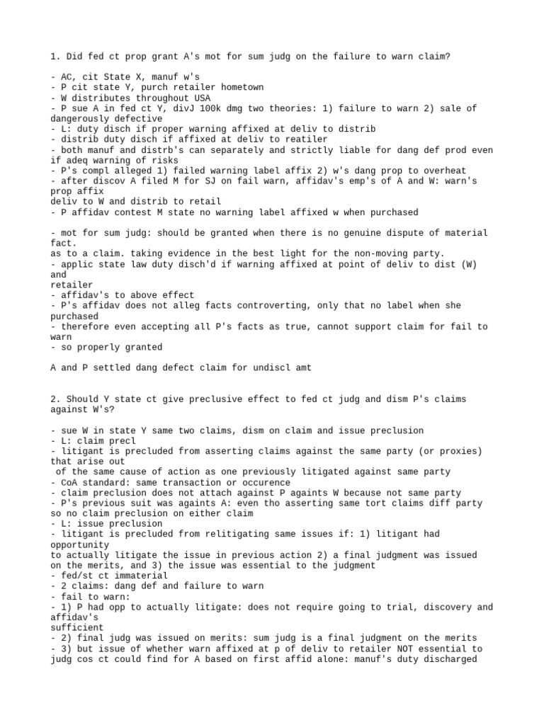 Civpro 2 | PDF | Collateral Estoppel | Lawsuit