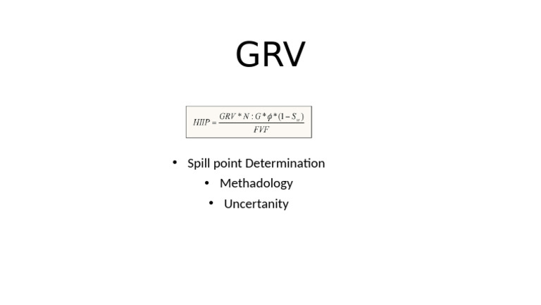 Spill Point Determination Methadology Uncertanity | PDF