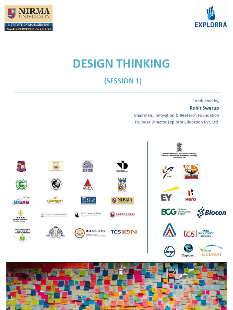 Session 1 & 2 Orientation To Design Thinking | PDF | Design Thinking ...