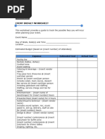 Function Sheet Template | PDF
