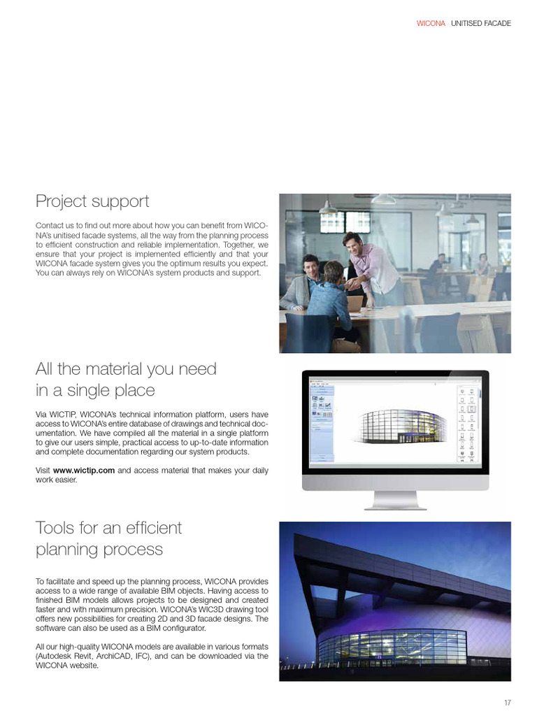WICONA Facade Systems via WICTIP | PDF