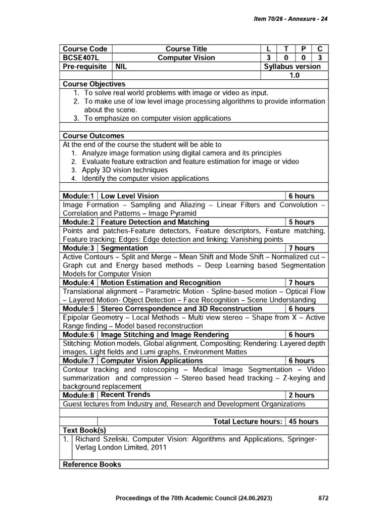 Computer Vision | PDF