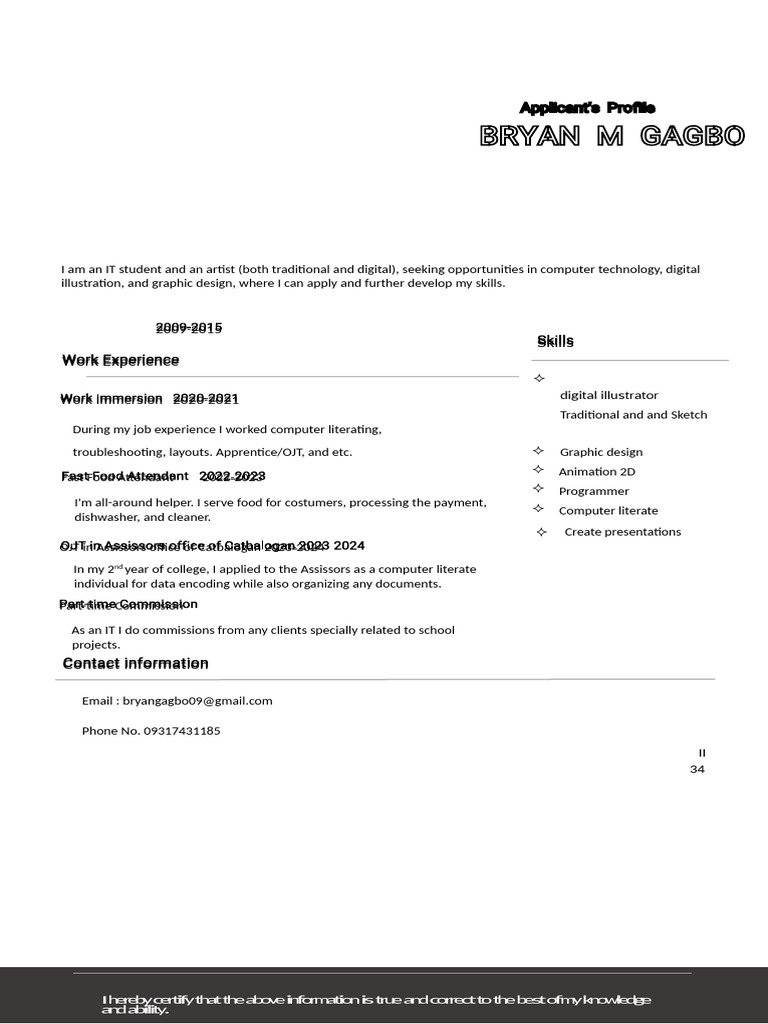 Bryan Gagbo Resume | PDF