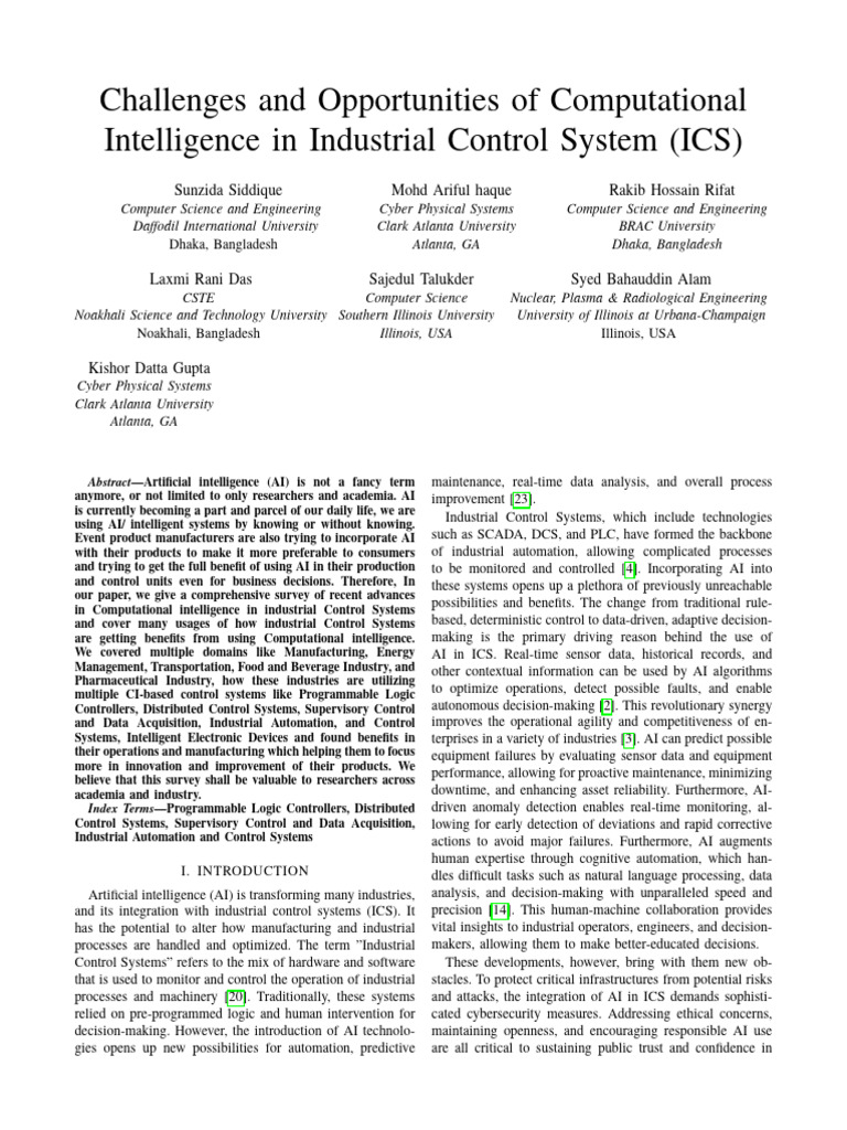 Challenges and Opportunities of Computational Inte | PDF | Control Theory | Artificial Intelligence
