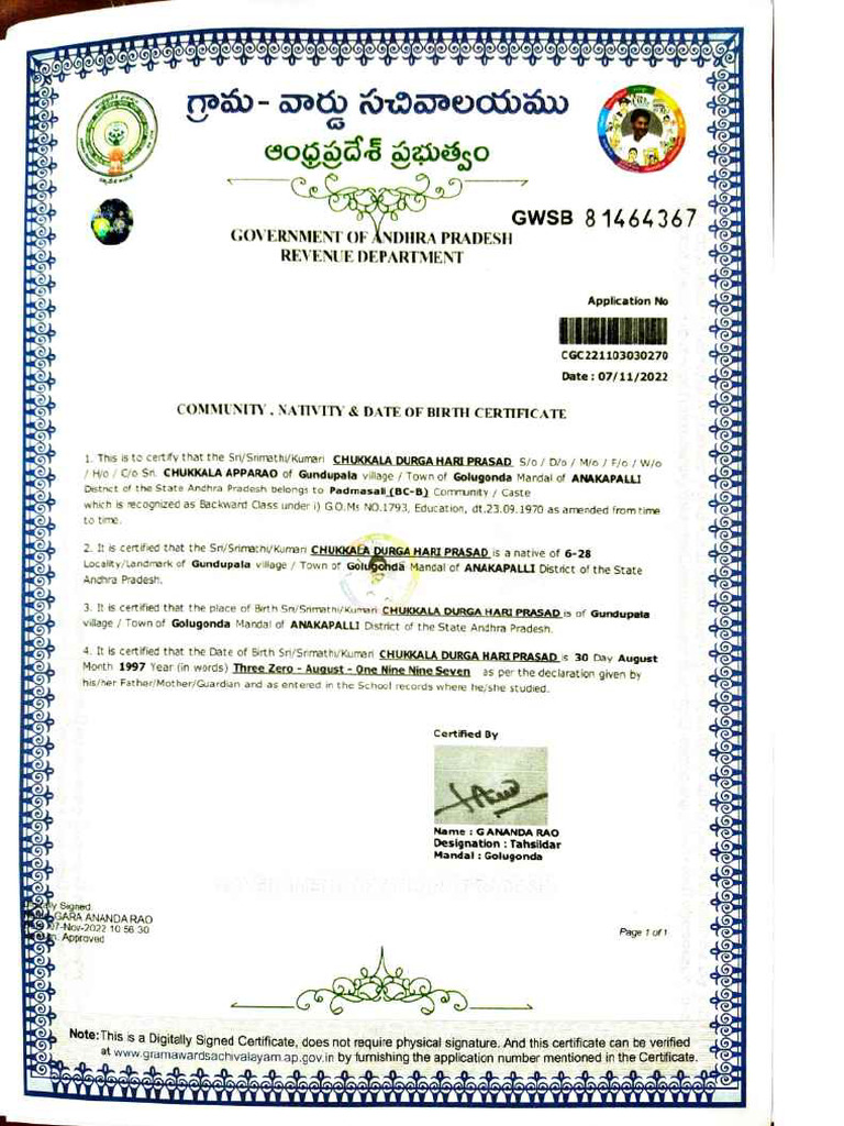 Prasad Caste - 11zon | PDF