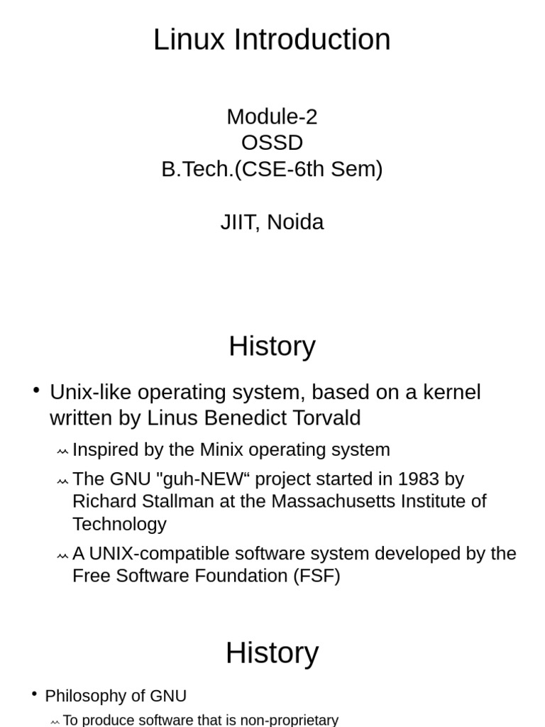 Linux 1-3 - Introduction | PDF | Linux | Kernel (Operating System)