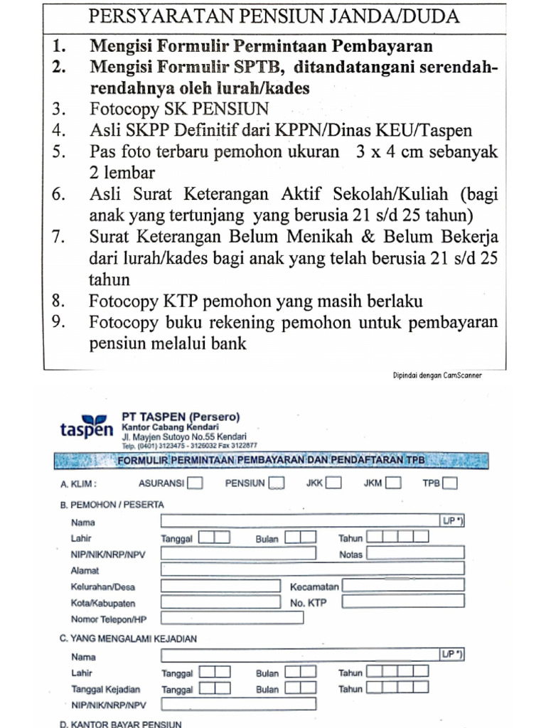 SP4B (Pensiun Janda) | PDF