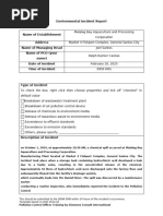 Environmental Incident Report Form | PDF