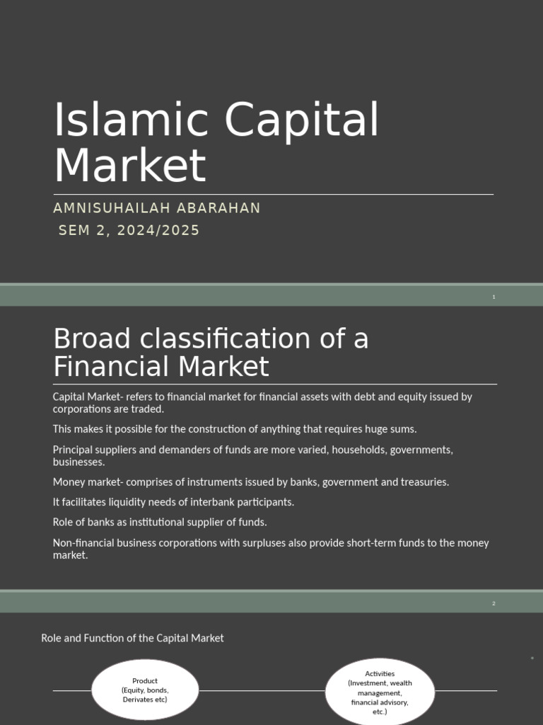 Islamic Capital Market For IFS 20242025 | PDF | Islamic Banking And ...