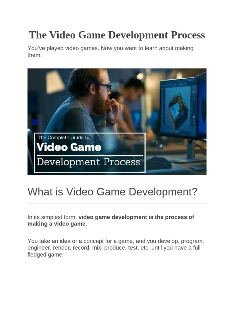 Understanding Game Development Steps | PDF | Computer Programming
