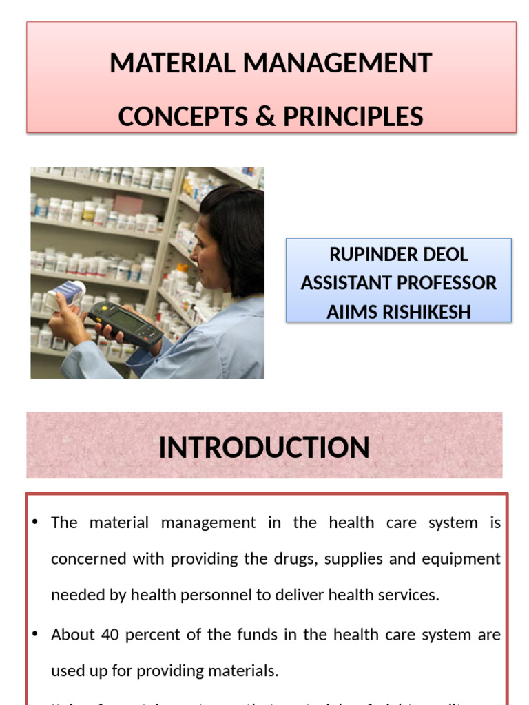 Material Management in Healthcare Systems | PDF | Inventory | Demand