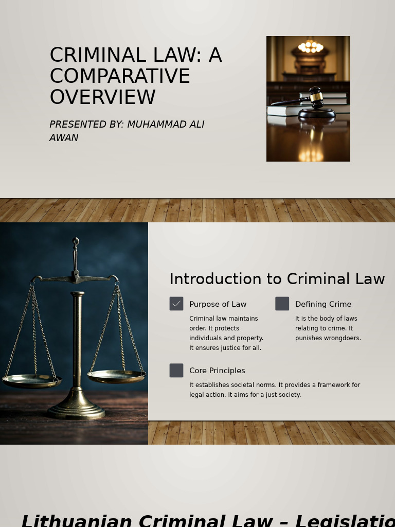 Criminal Law A Comparative Overview | PDF | Crimes | Crime & Violence