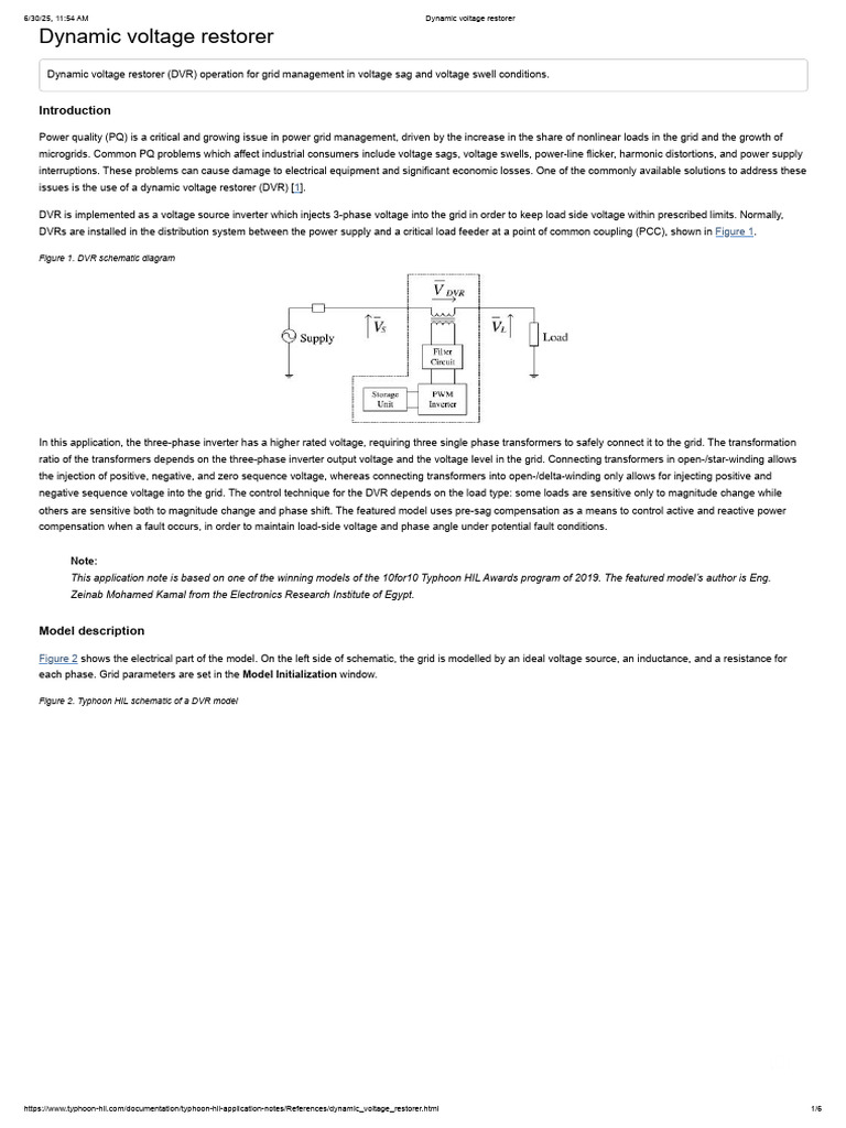 Dynamic Voltage Restorer Benjamin Joby.. | PDF | Power Inverter ...