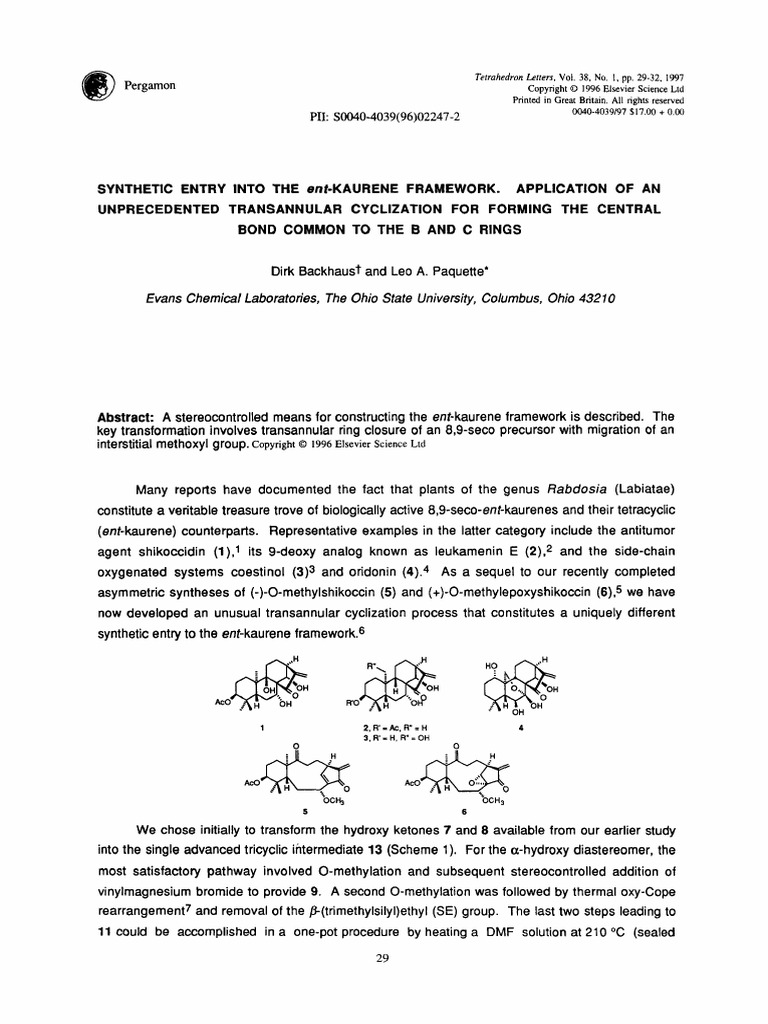D Tricyclic Intermediate 13 (Scheme 1) 4 | PDF | Chemical Compounds ...