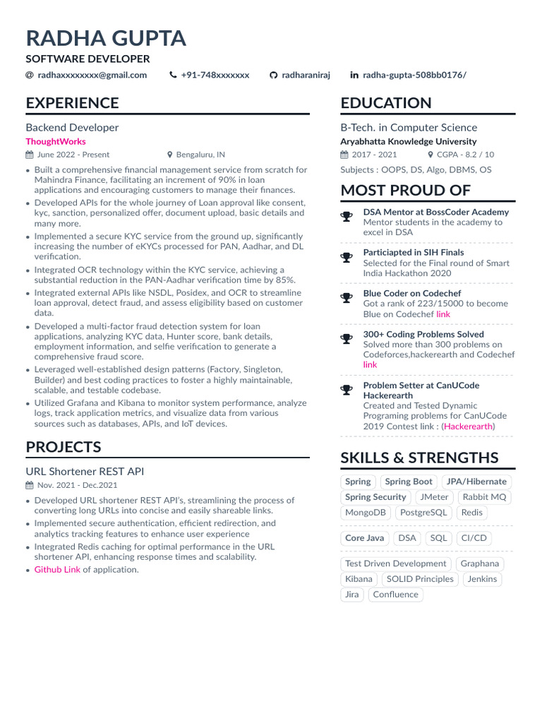 Radha Gupta Resume MSFT | PDF | Software Development | Computing