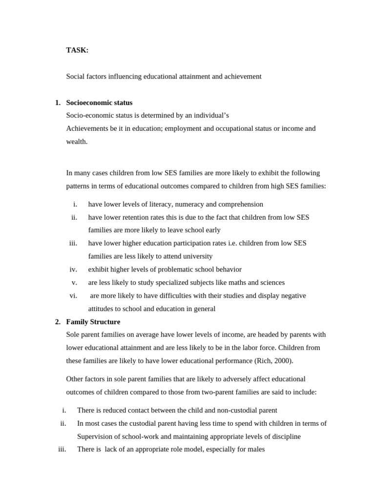 Comparative Studies Individual | PDF | Socioeconomic Status | Behavioural Sciences