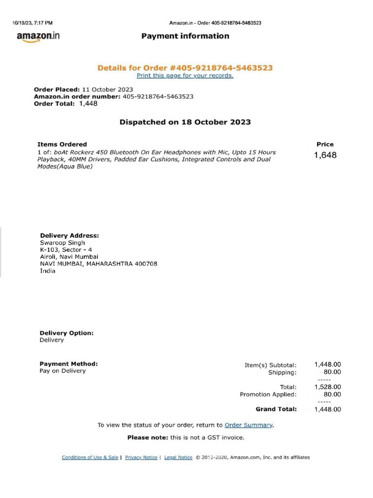 Headphone Bill | PDF