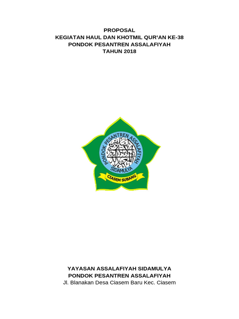 Proposal Haul Makam Penggung 2011 | PDF