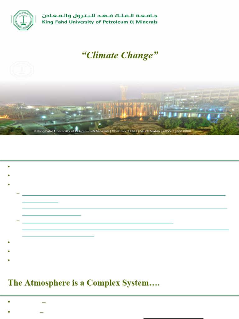4 - Climate Change (Notes) | PDF | Climate Change | Greenhouse Gas