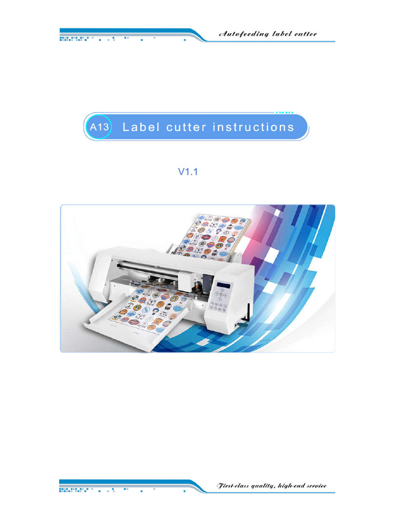 Label Cutter Instructions V1.1 | PDF | Paper | Computing