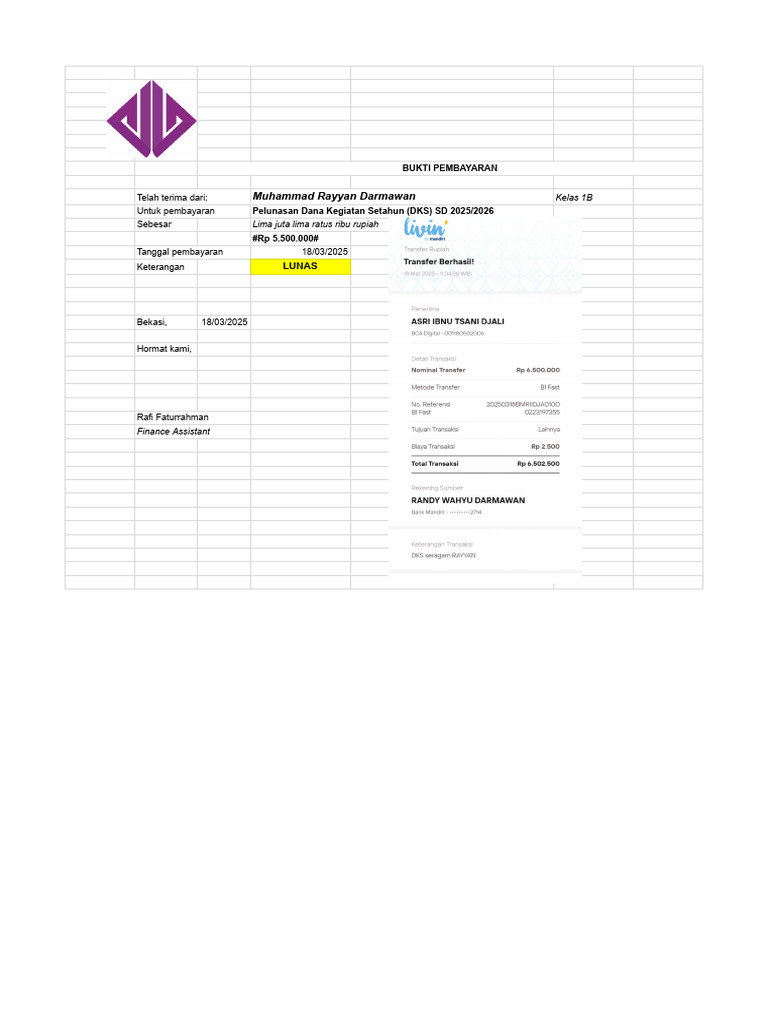 Muhammad Rayyan Darmawan - DKS TA 2025-2026 | PDF