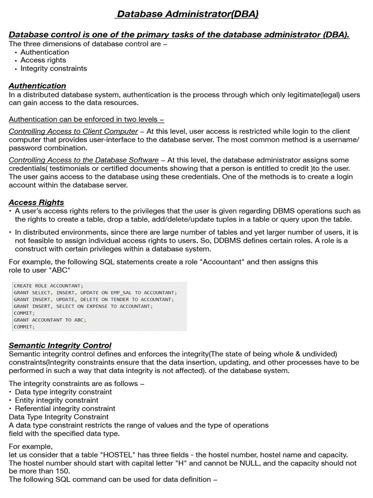 4) Distributed Database Administrator | PDF | Databases | Computer Data