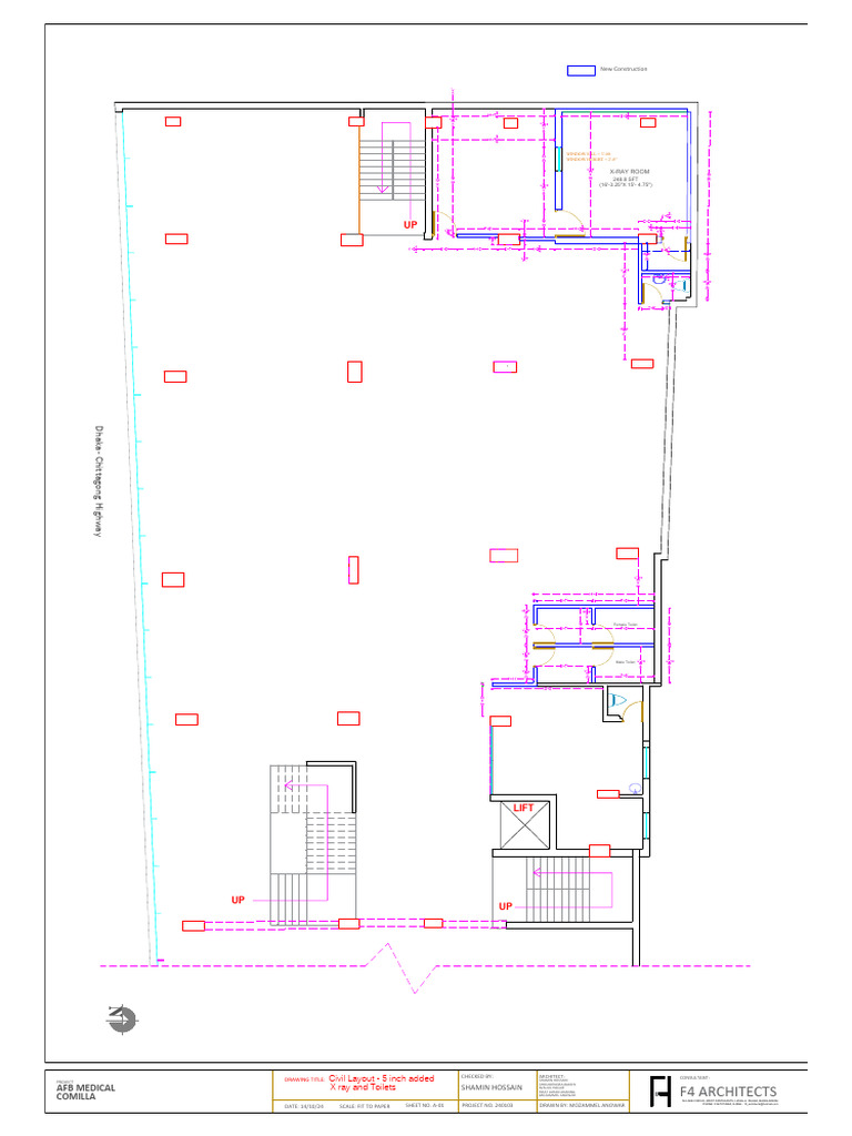 Civil Layout for AFB Medical Project | PDF