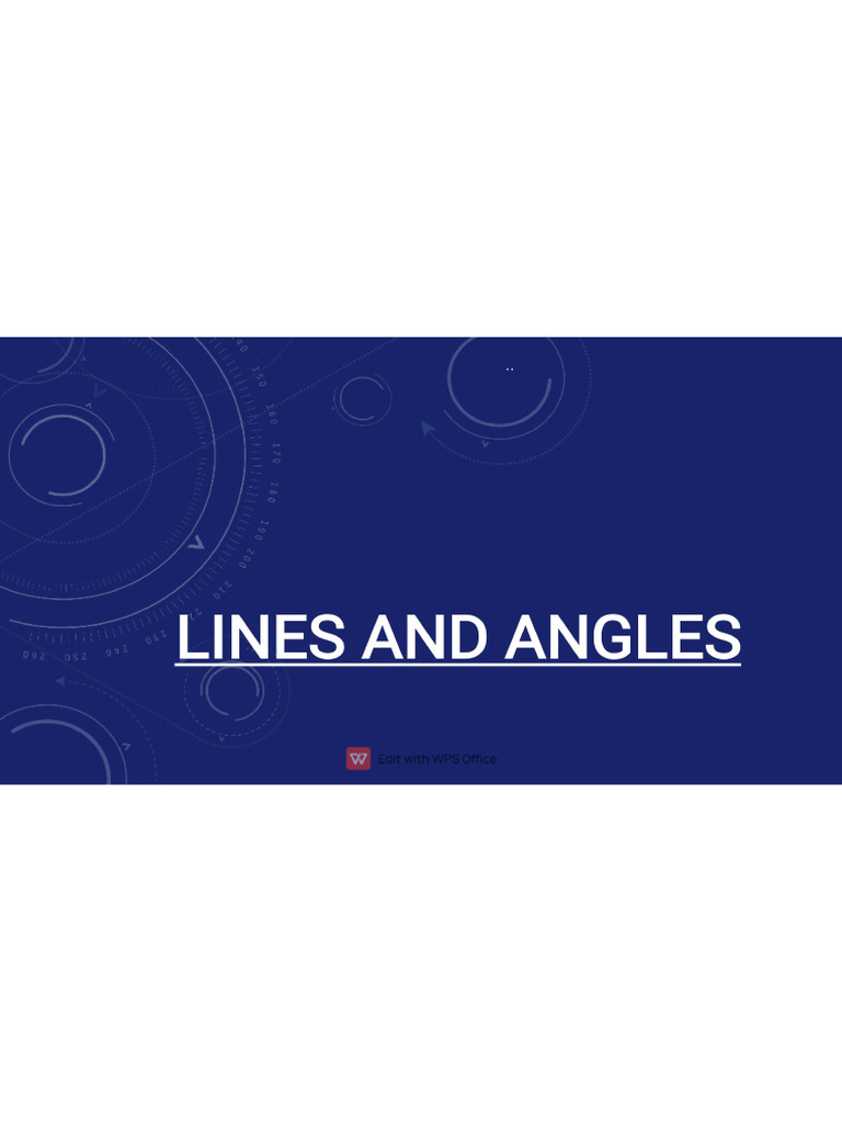 Lines and Angles PPT 9c | PDF