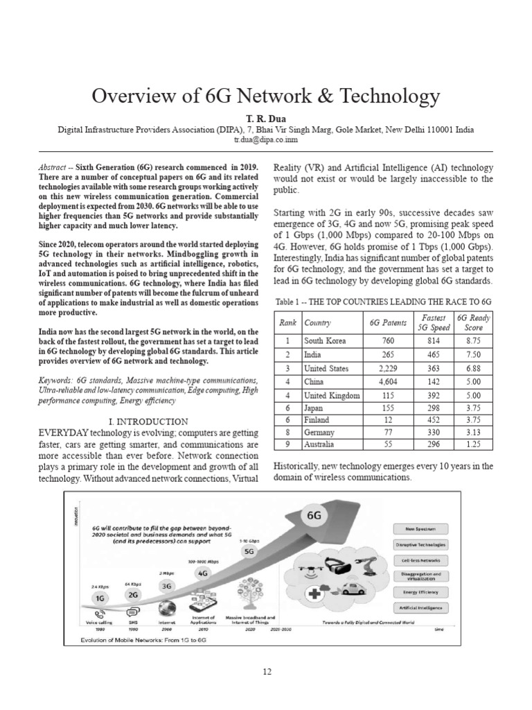 6G Network Technology | PDF | Computer Security | Security