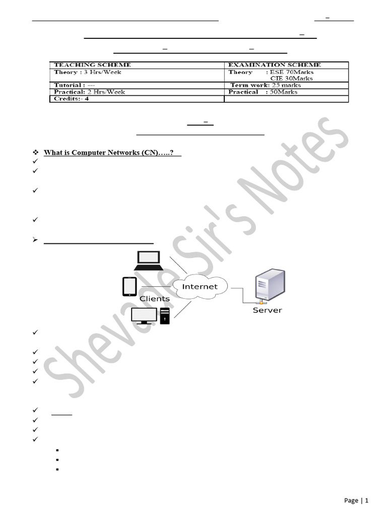 Unit 1 - Client Server Model and Server Interface - CN-II Notes SY CSE ...