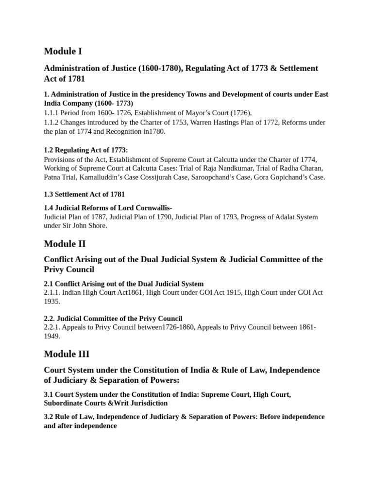 History of Courts | PDF | East India Company | Supreme Court Of The ...