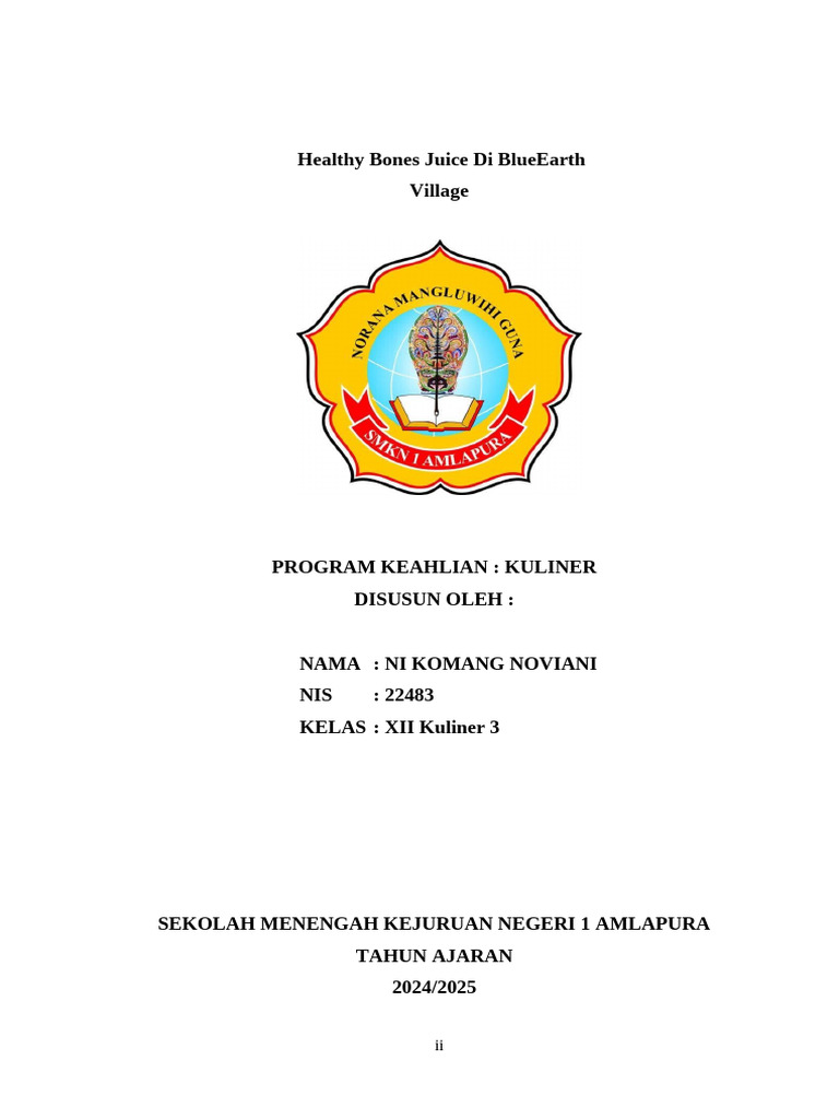 Laporan PKL Ni Komang Noviani | PDF