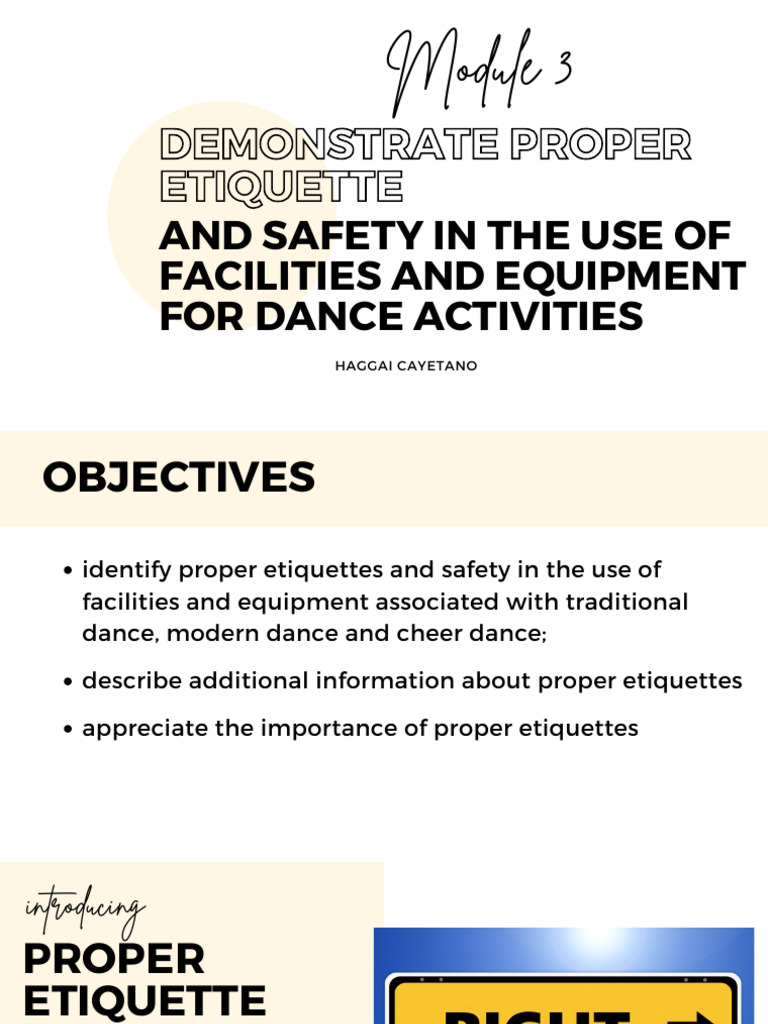 Module 3 PE Proper Etiquette | PDF
