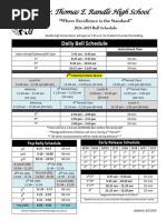 Example of A Daily Prison Schedule | PDF | Science & Mathematics