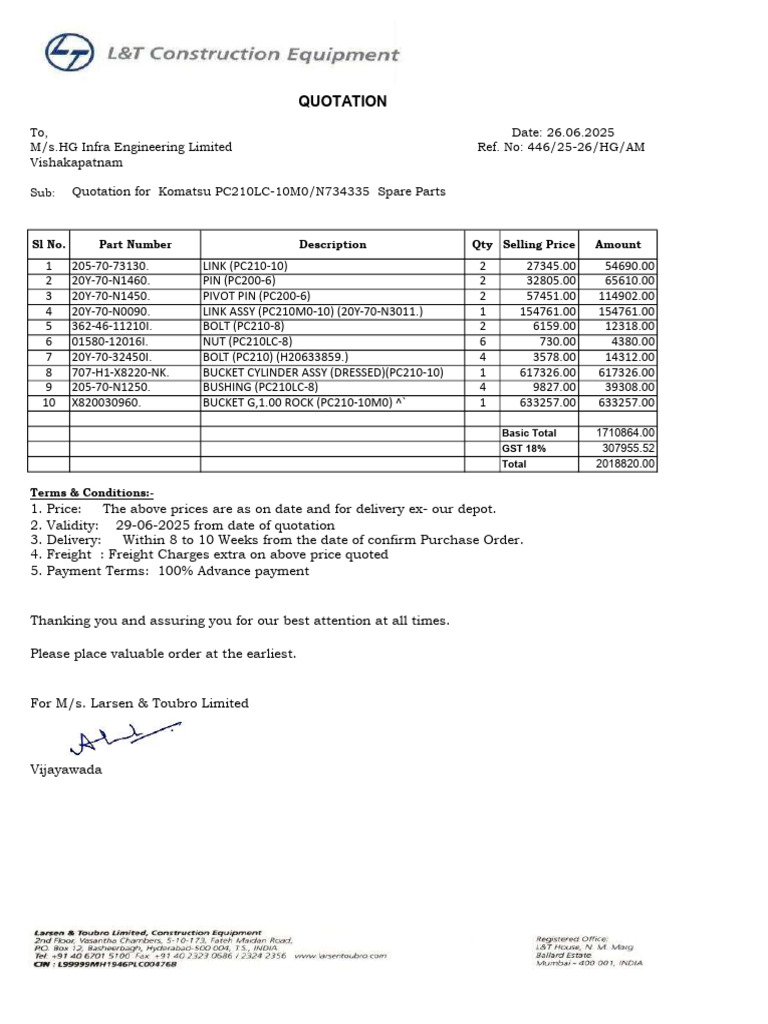 HG Infra Engineering Limited QT 26.06.2025 | PDF