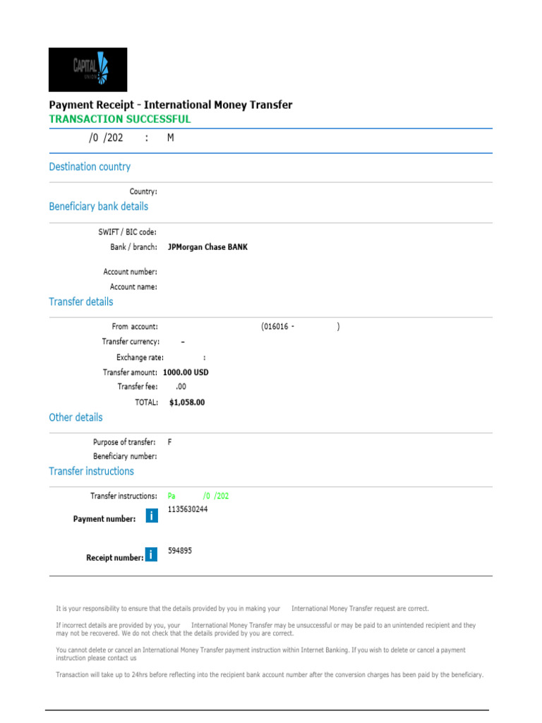 Transaction Receipt1st 1k | PDF