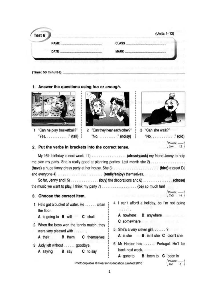 Grade 6A - Review | PDF