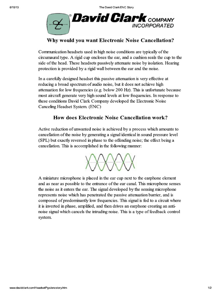 The David Clark ENC Story | PDF