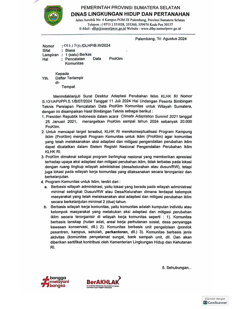 Pencatatan Data Proklim Komunitas | PDF