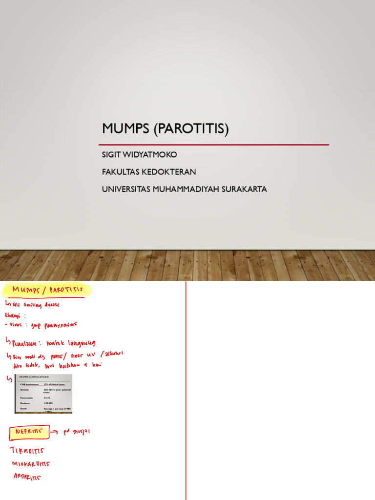 Mumps (Parotitis) | PDF