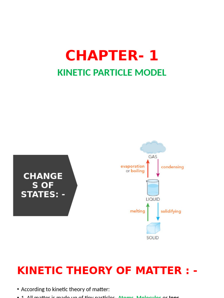 Kinetic Theory of Matter Explained | PDF | Gases | Temperature