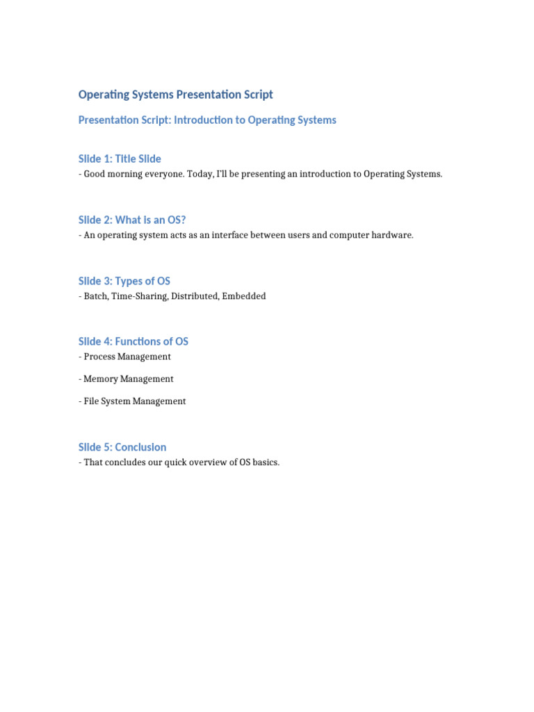 Introduction to Operating Systems | PDF
