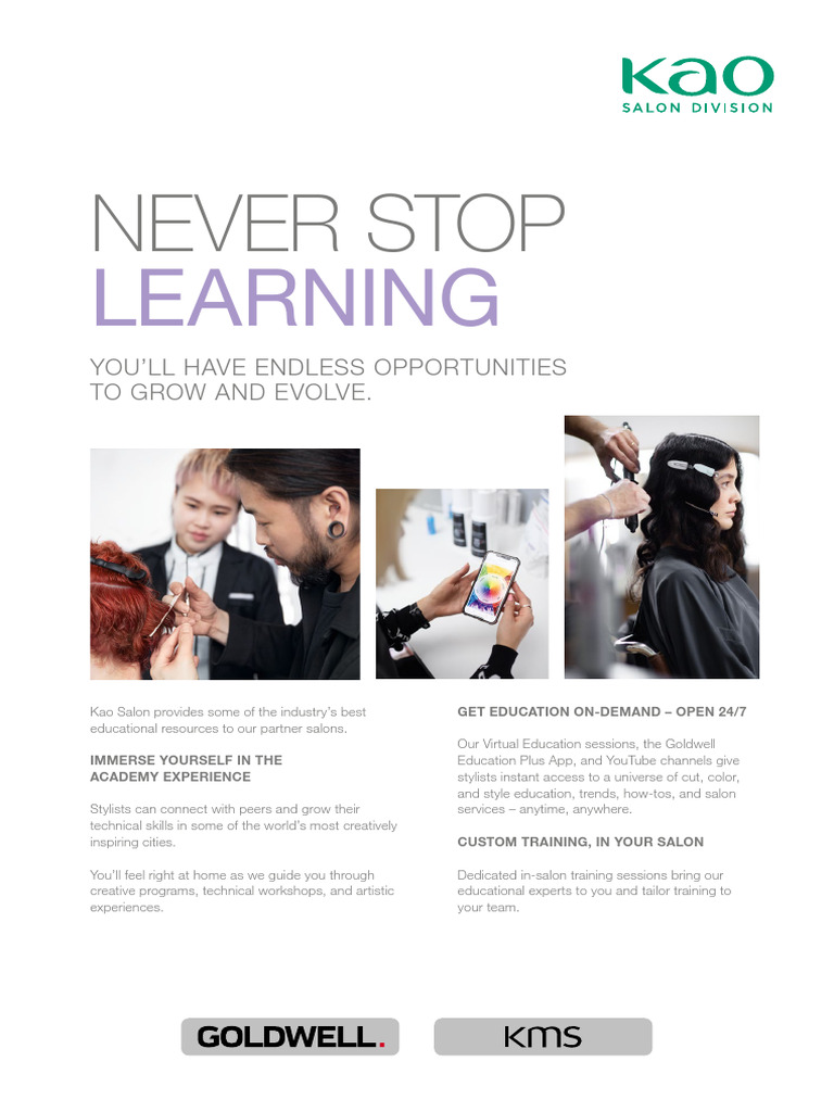 Goldwell and KMS Education Portfolio 2024 | PDF | Educational ...