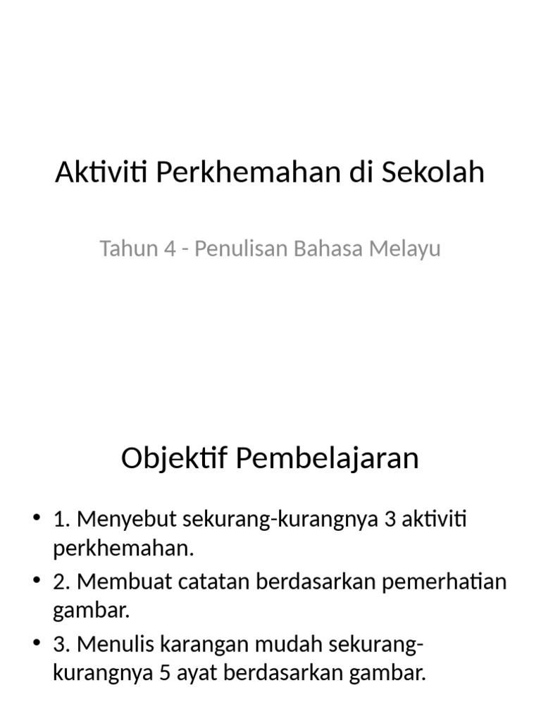 Aktiviti Perkhemahan di Sekolah | PDF