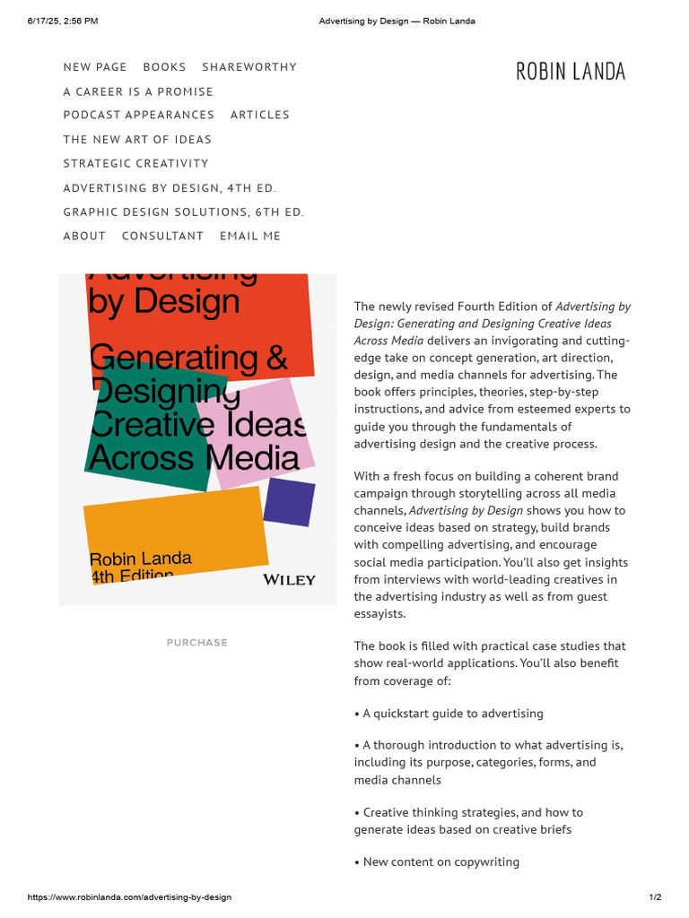 Advertising by Design: 4th Edition Overview | PDF | Advertising | Brand