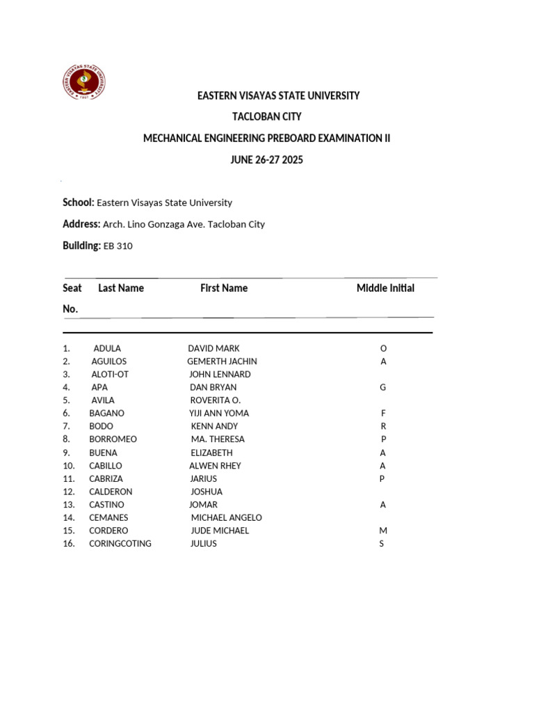 Room Assignment Preboard II | PDF | Chess Theory | Chess Openings