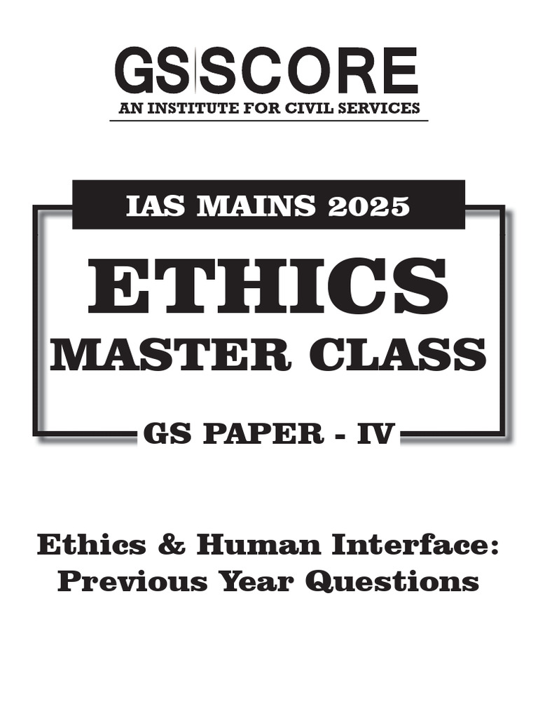 Worksheet 1 Ethics Human Interface PYQs | PDF