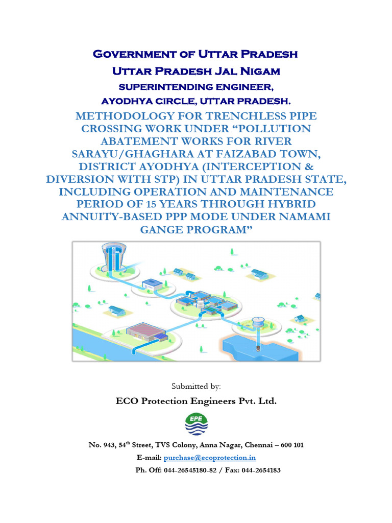 Methodology For Trenchless Pipe Crossing | PDF | Pipe (Fluid Conveyance) | Materials